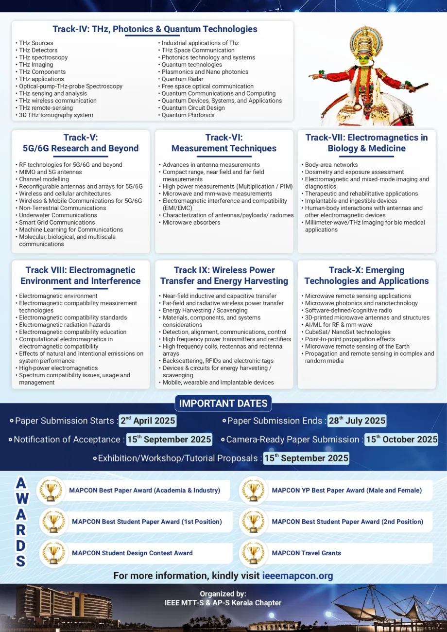 IEEE Microwaves, Antennas, and Propagation Conference (MAPCON) 2025 | Indian Institute of Space ...